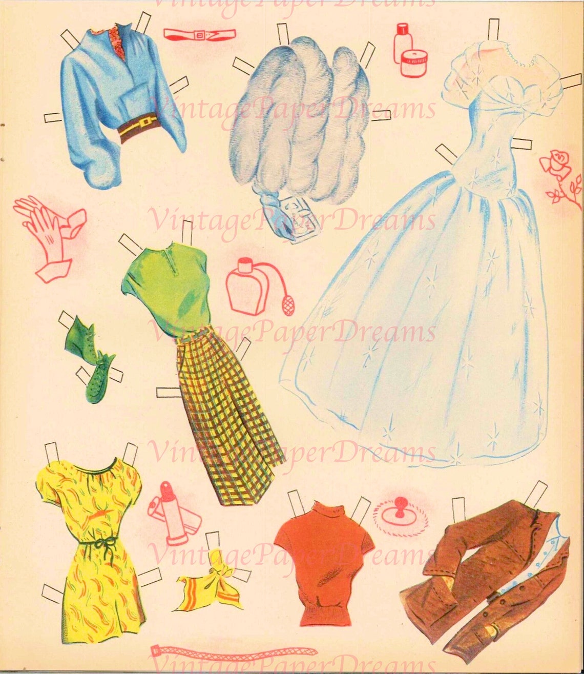Vintage Paper Doll Printable PDF artist Model Paper Doll - Etsy