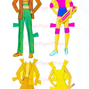 Vintage Paper Doll Printable PDF Skipper Paper Doll 80s 1980s Paper ...