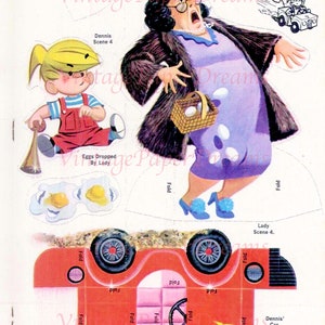 Vintage Paper Doll Printable PDF • dennis the Menace Paper Doll Book ...