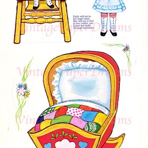 Vintage Paper Doll Printable PDF • cottagecore Amy Jo Paper Doll • 70s ...
