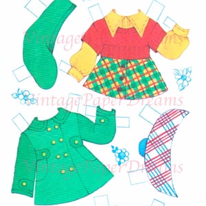 Vintage Paper Doll Printable PDF • daddy's Girl Paper Doll • 70s 1970s ...