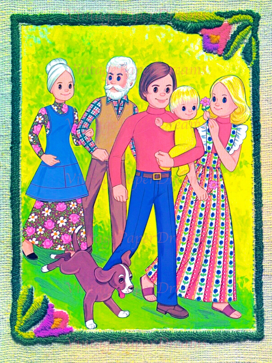 Vintage Paper Doll Printable PDF Sunshine Family Paper Dolls 70s 1970s ...