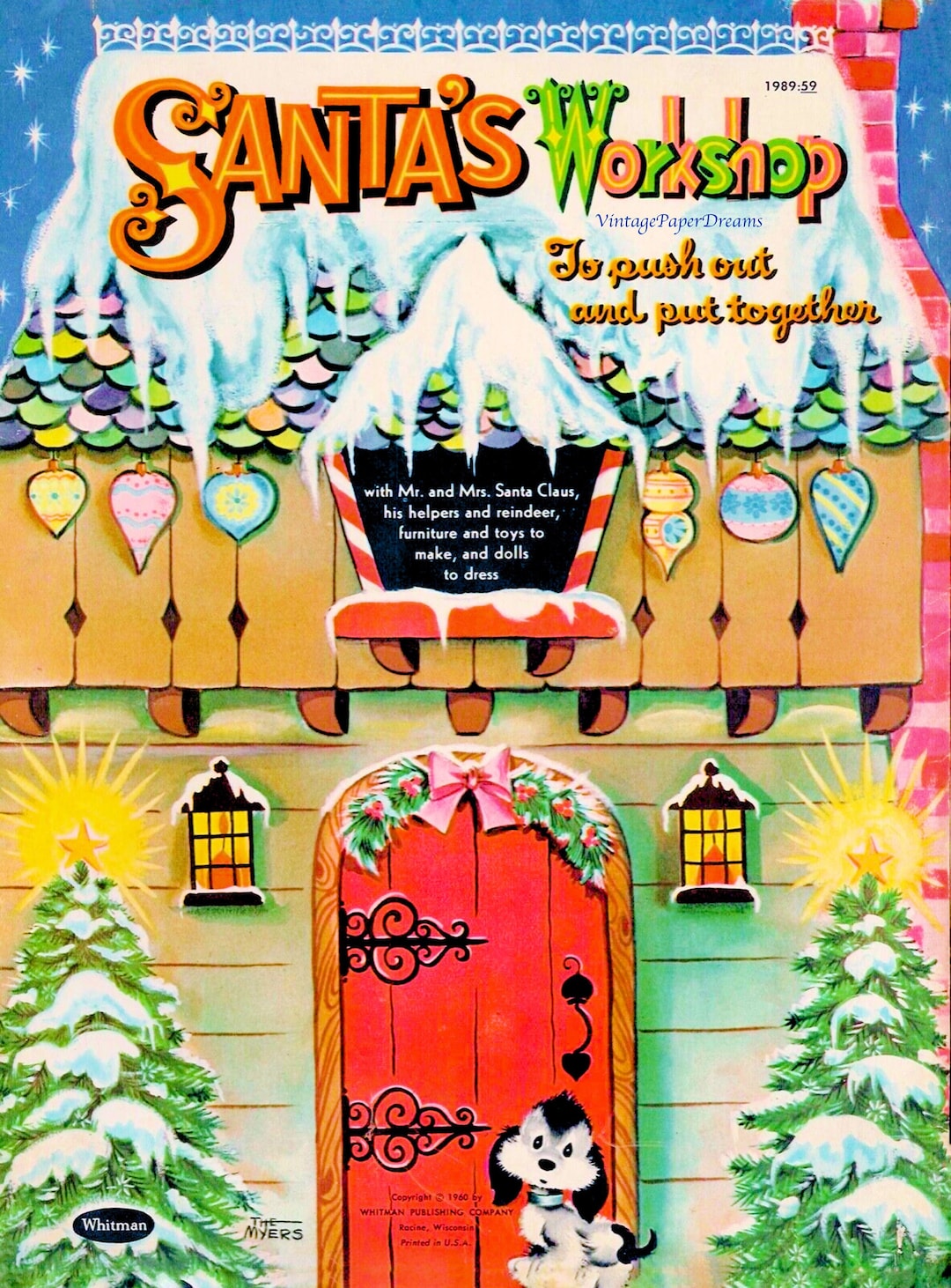 Vintage Christmas Activity Book Printable PDF • Santa's Workshop Paper ...