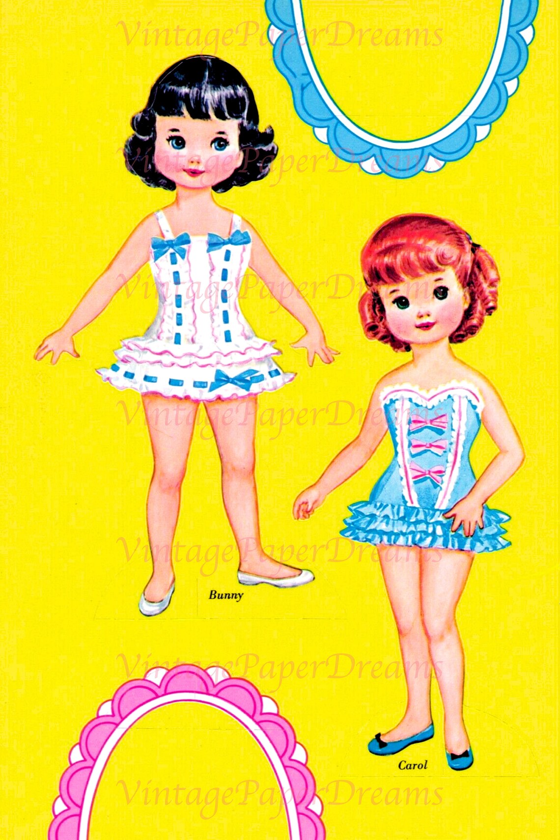 Vintage Paper Doll Printable PDF Little Girl Paper Dollies - Etsy
