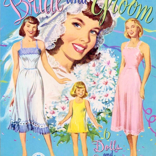 Vintage Wedding Paper Doll Printable PDF JPEG bridal Paper - Etsy Canada