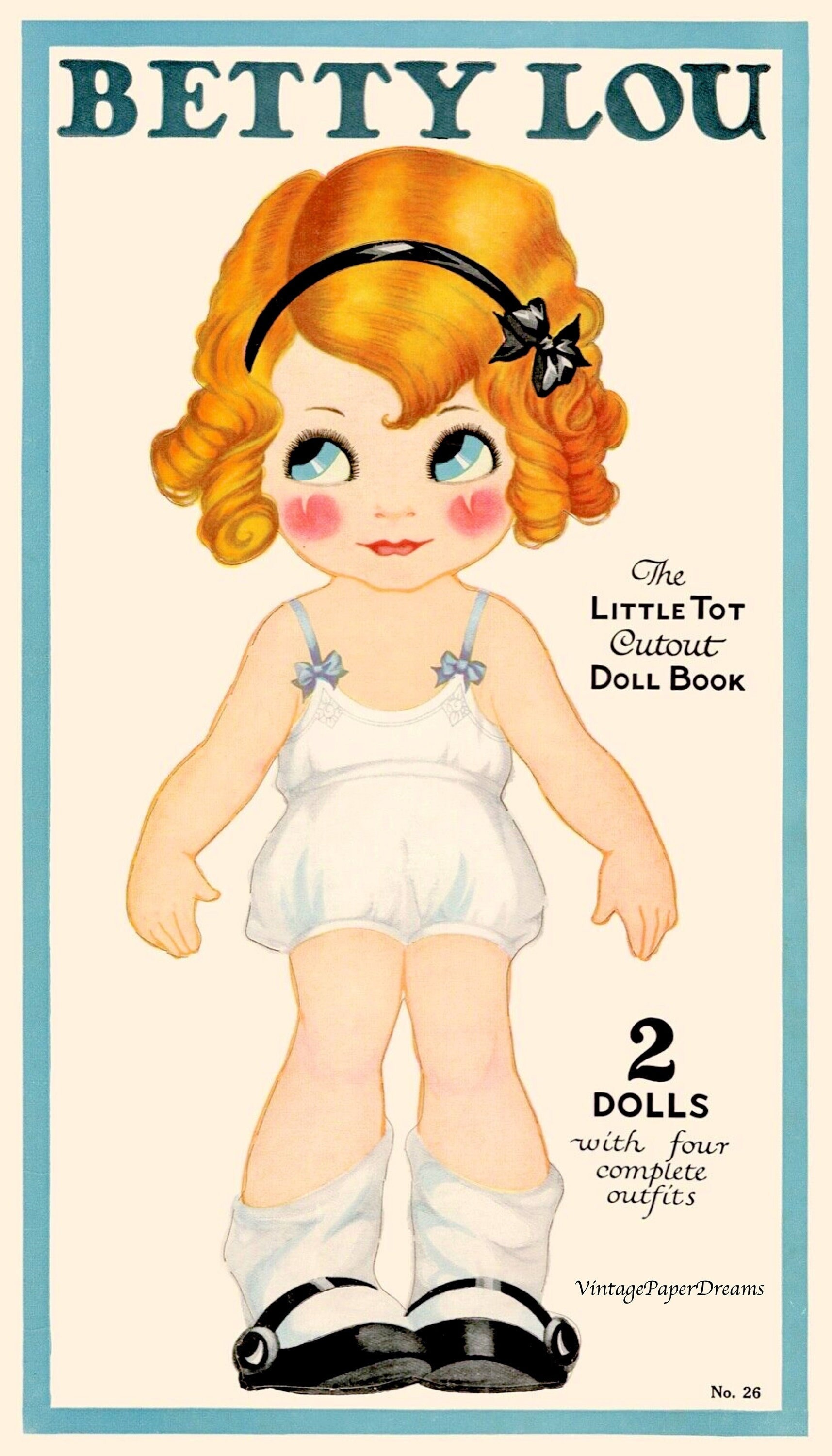Vintage Paper Doll Printable PDF • little Tots Paper Dolls • 20s 1920s ...