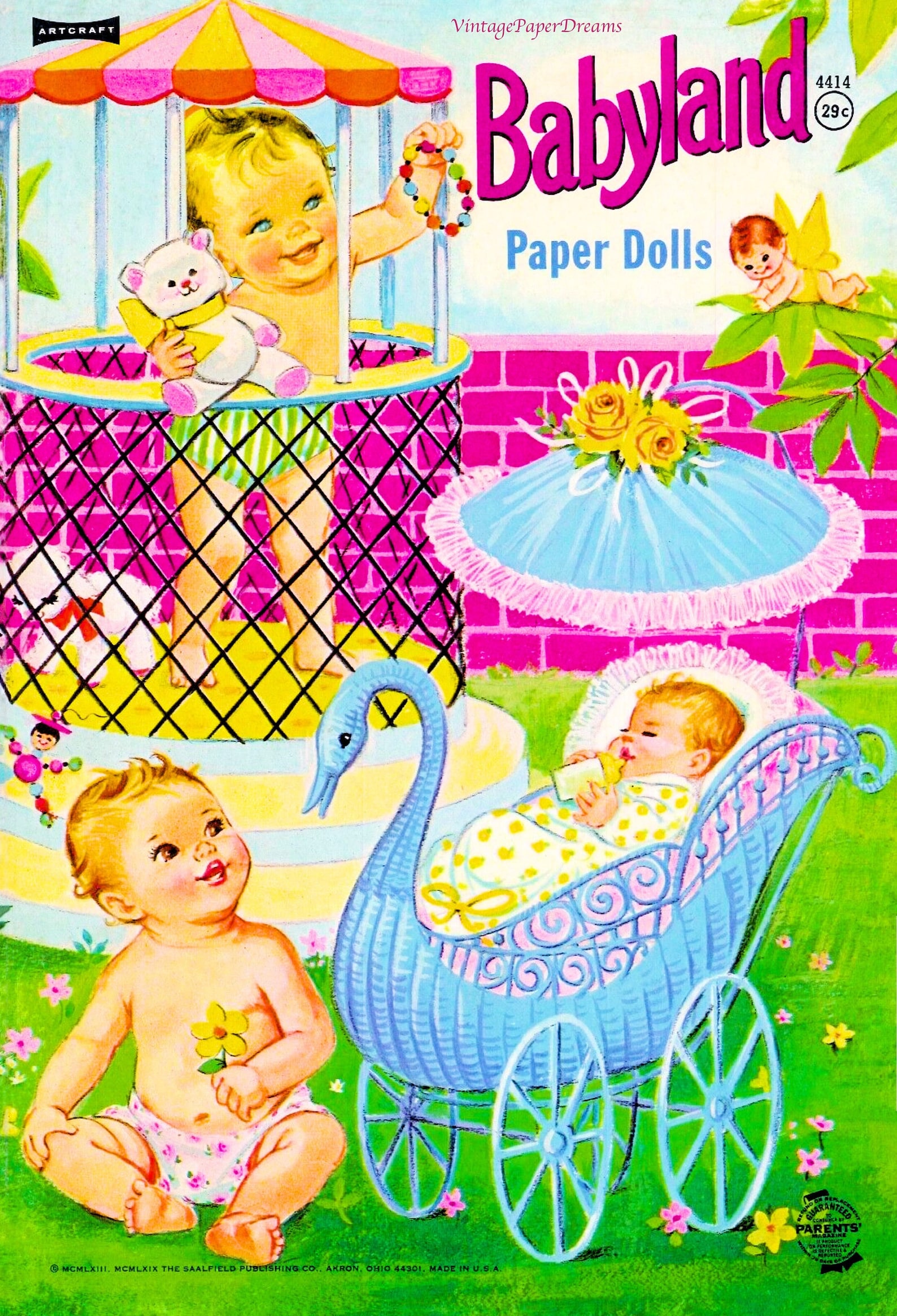 Vintage Paper Doll Printable Pdf Babyland Paper Doll 60s 1960s Boy ...