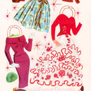 Vintage Paper Doll Printable PDF • donna Reed Paper Doll • 60s 1960s ...