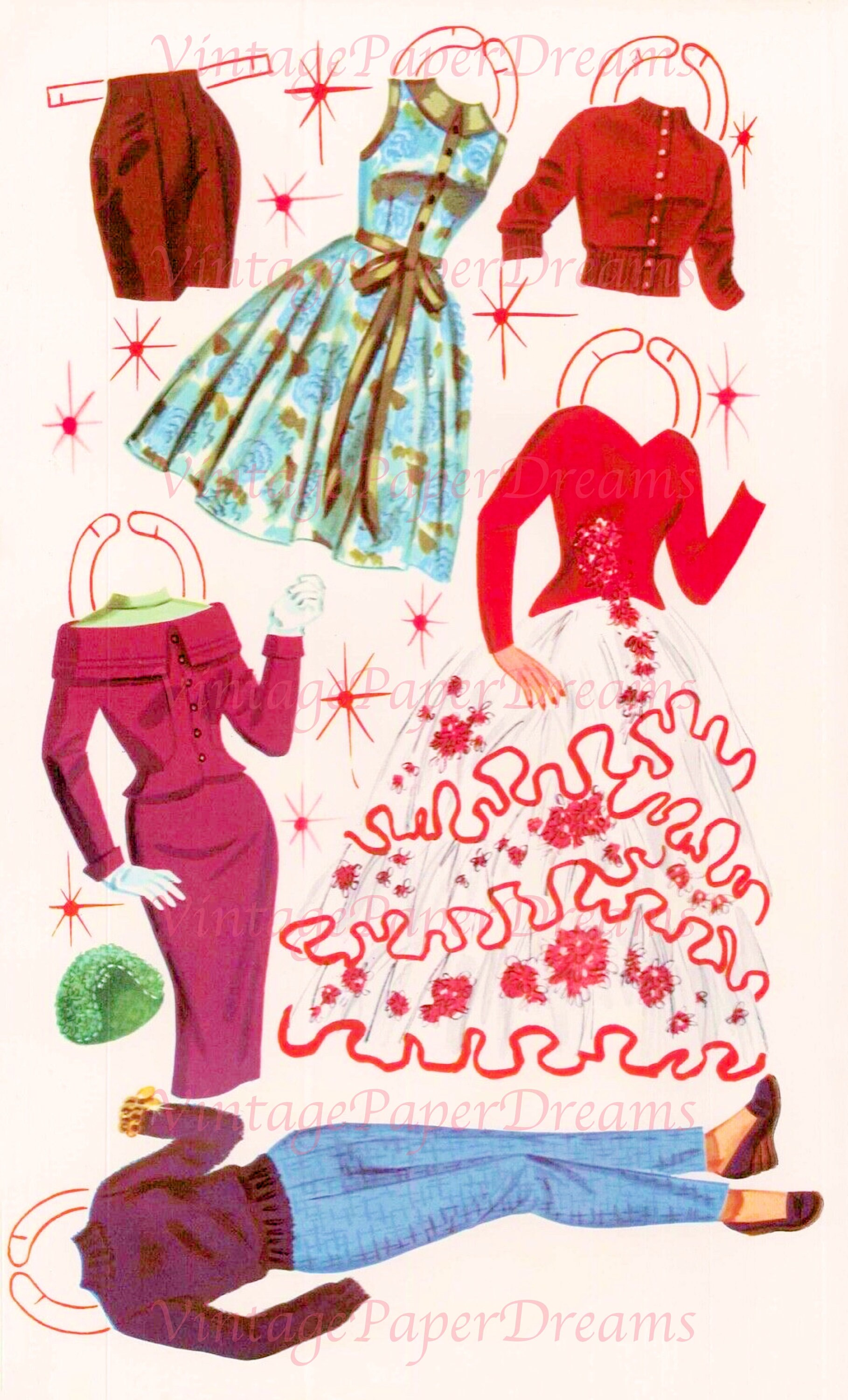 Vintage Paper Doll Printable PDF donna Reed Paper Doll 60s 1960s Woman ...