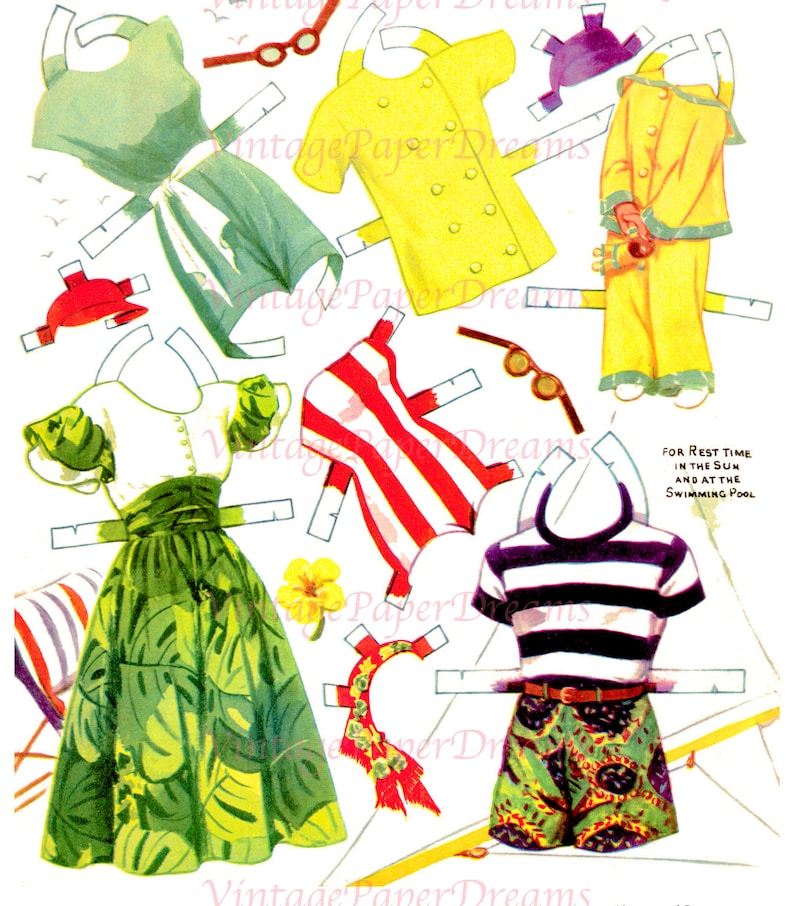 Vintage Paper Doll Printable PDF Nurse Doctor Paper Dolls 40s 1940s ...