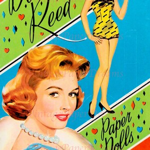 Vintage Paper Doll Printable PDF • donna Reed Paper Doll • 60s 1960s ...