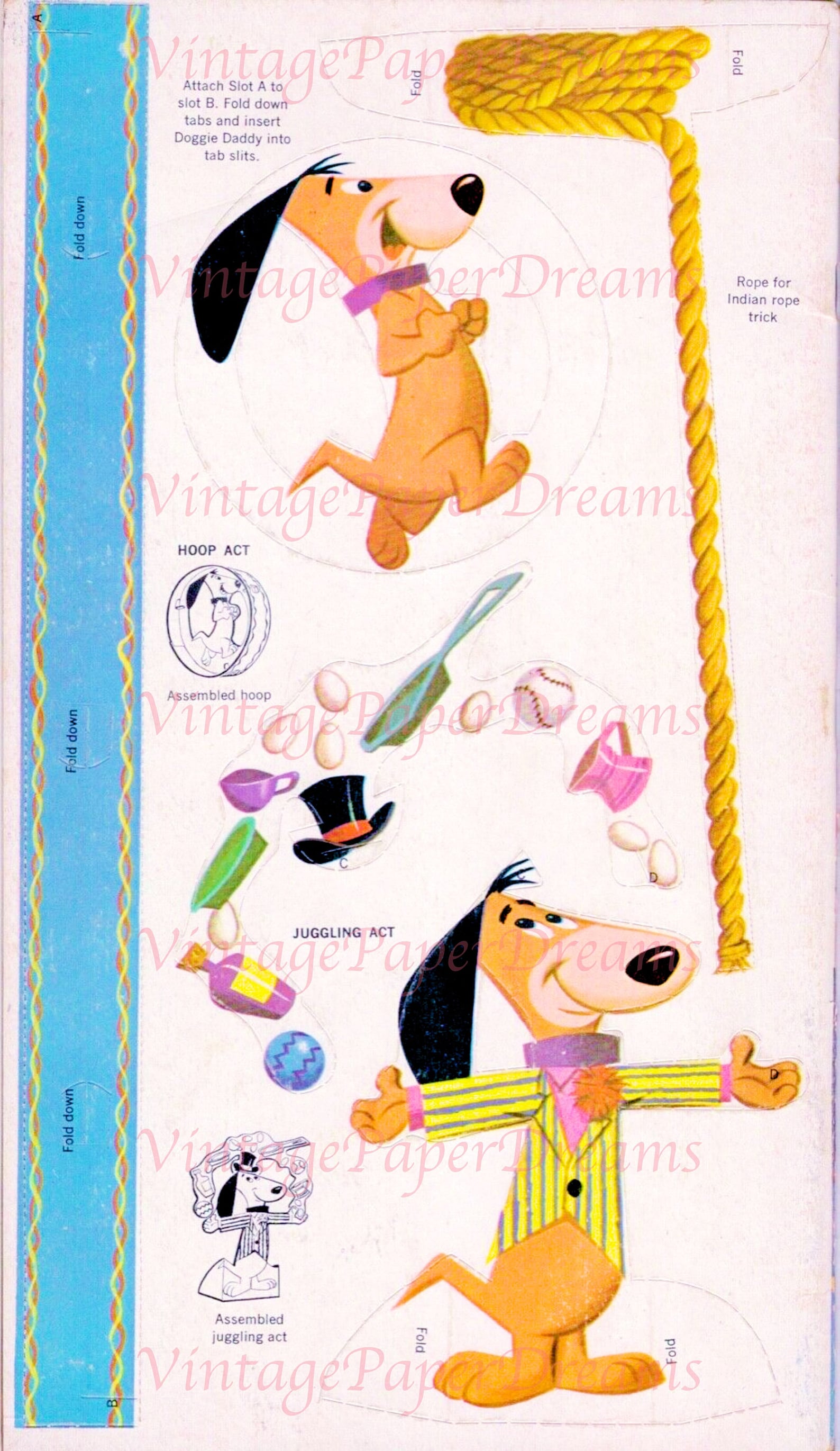 Vintage Paper Doll Printable PDF • augie Doggie + Daddy Paper Doll ...