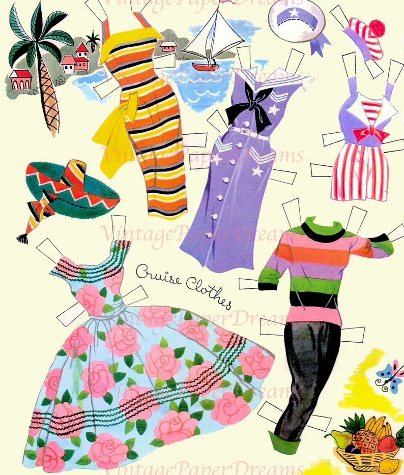 Vintage Paper Doll Printable PDF elizabeth Taylor Paper Doll - Etsy