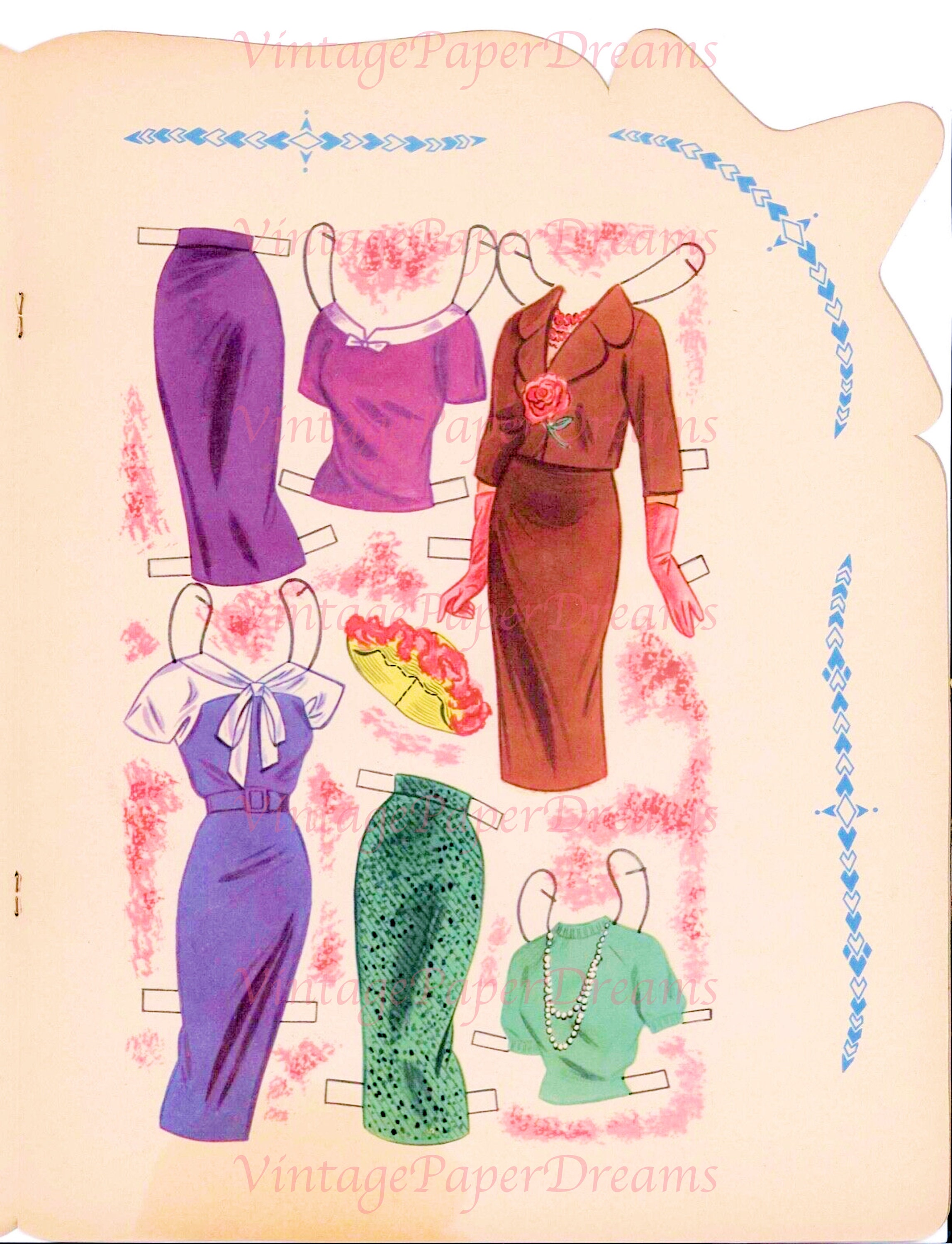 Vintage Paper Doll Printable PDF • gisele Mackenzie Paper Doll • 50s ...
