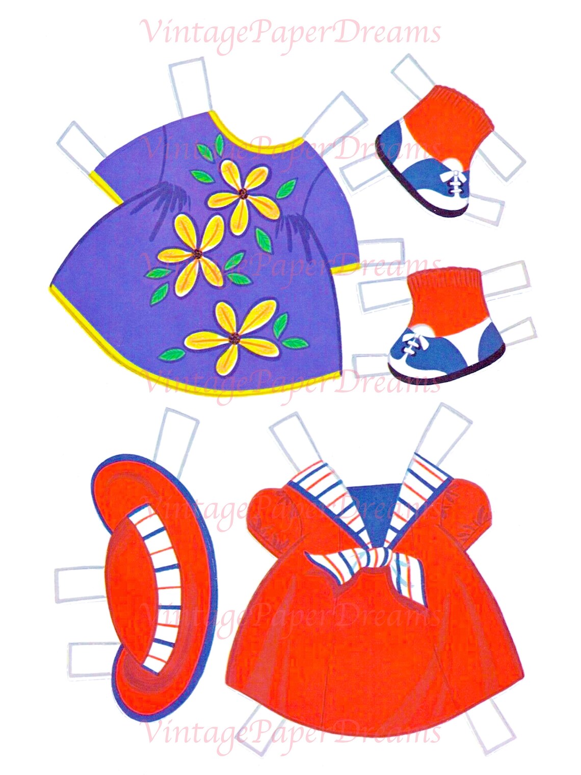 Vintage Paper Doll Printable Pdf Dress Me Paper Dolls 70s Etsy