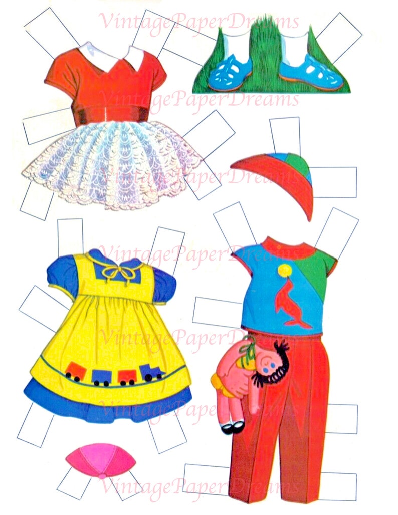 Vintage Paper Doll Printable PDF chatty Cathy Paper Doll 60s 1960s ...