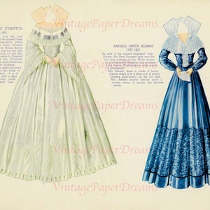 Vintage Paper Doll Printable PDF • First Ladies Paper Dolls • 30s 1930s ...