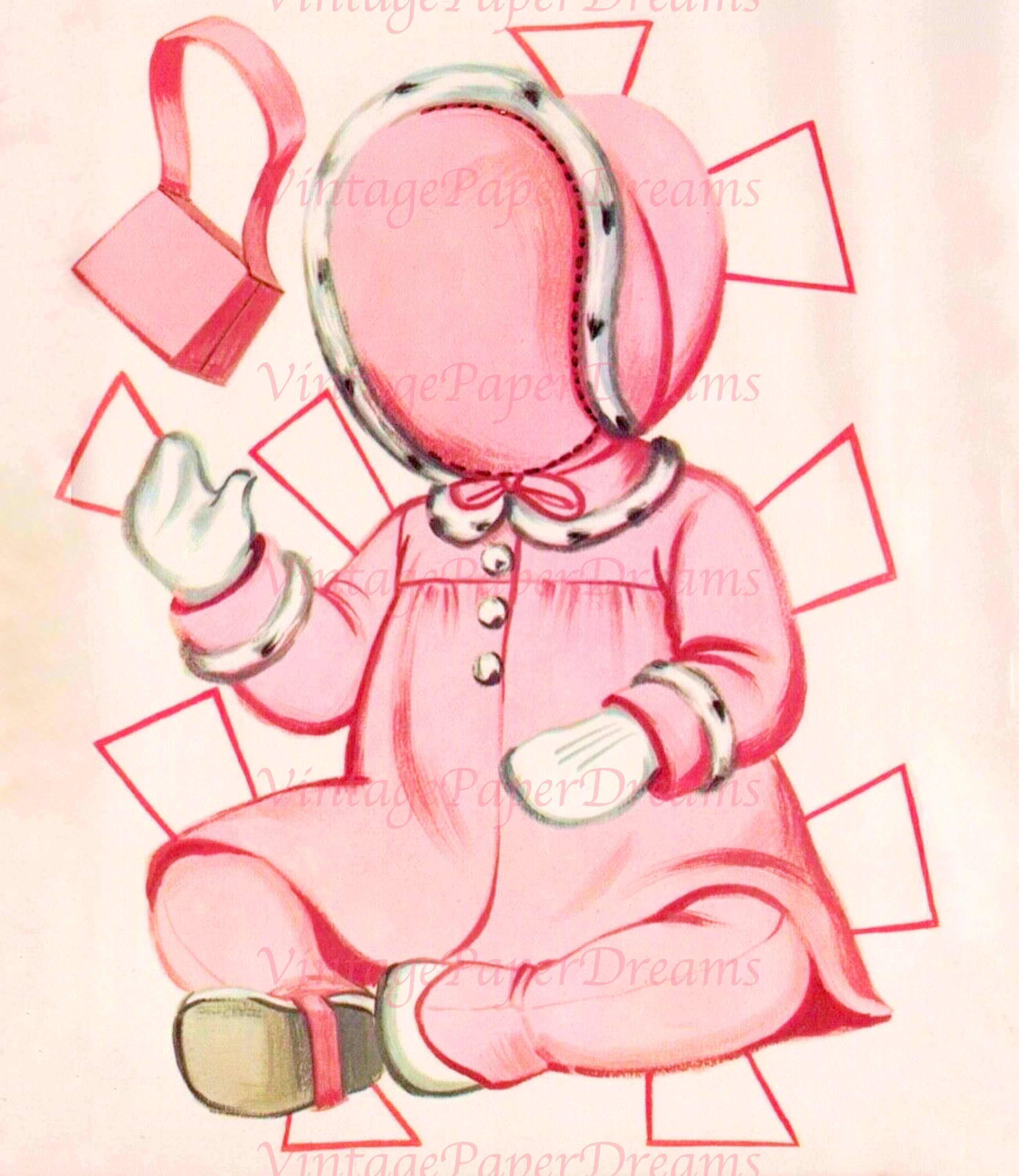 Vintage Paper Doll Printable PDF Baby Bonnie Paper Doll 60s 1960s ...