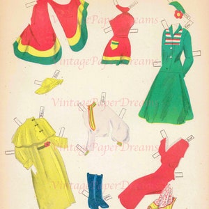 Vintage Paper Doll Printable PDF • TV Show Paper Doll JPEG • 40s 1940s ...