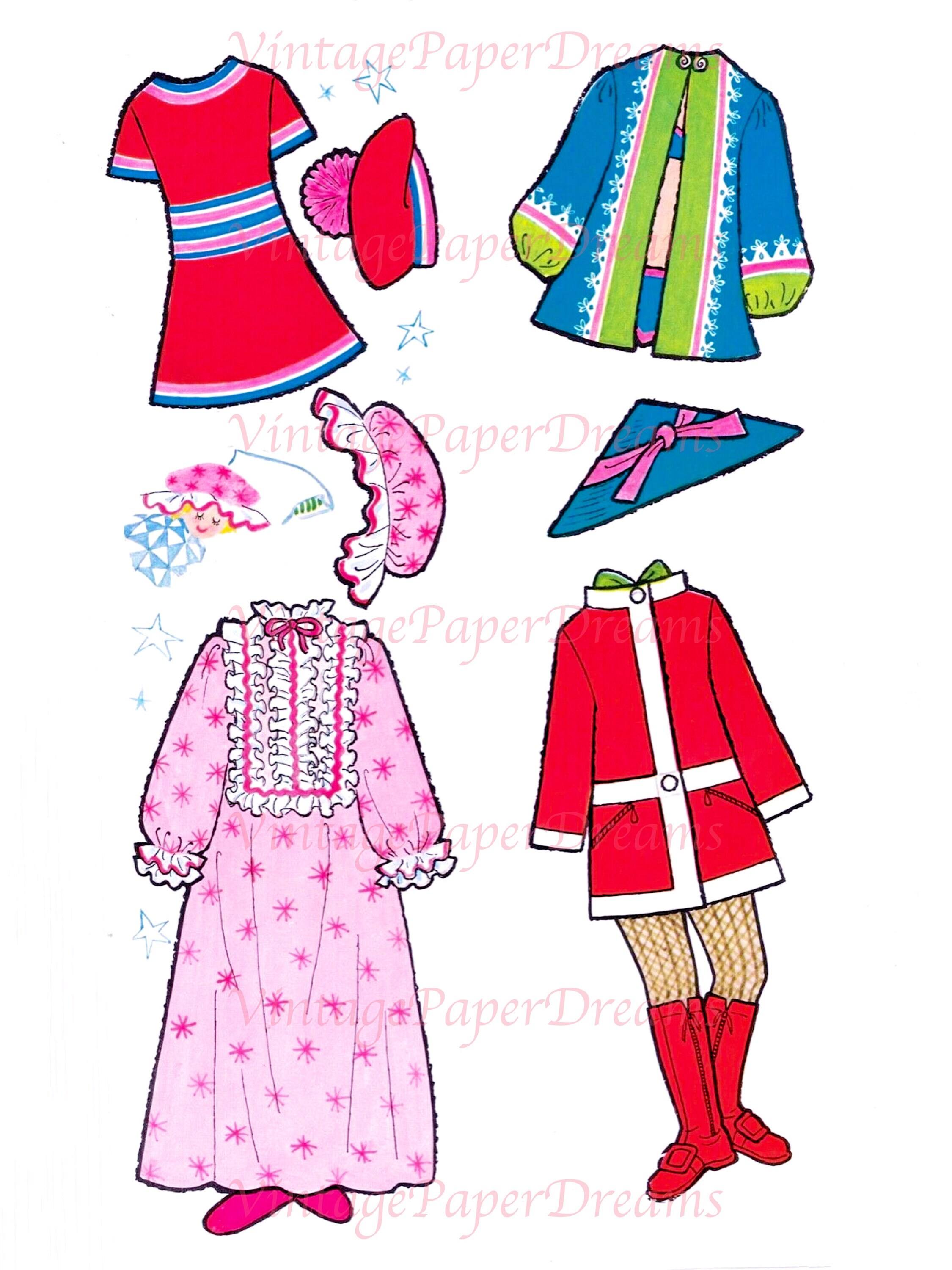 Vintage Paper Doll Printable PDF buffy & Jody Paper Doll 70s 1970s ...