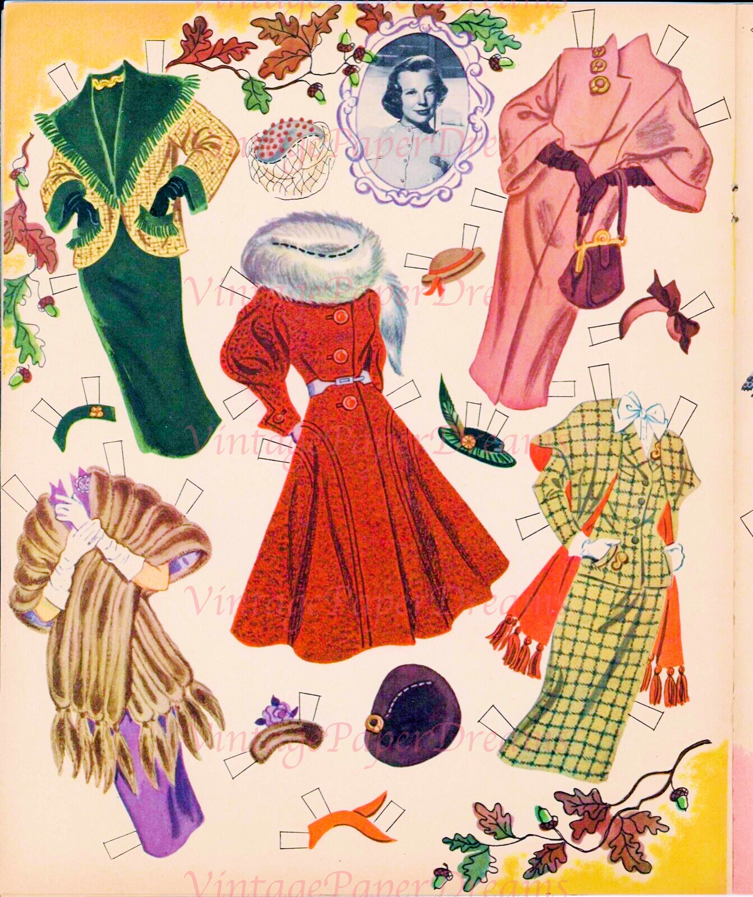 Vintage Paper Doll Printable PDF • june Allyson Paper Doll • 50s 1950s ...