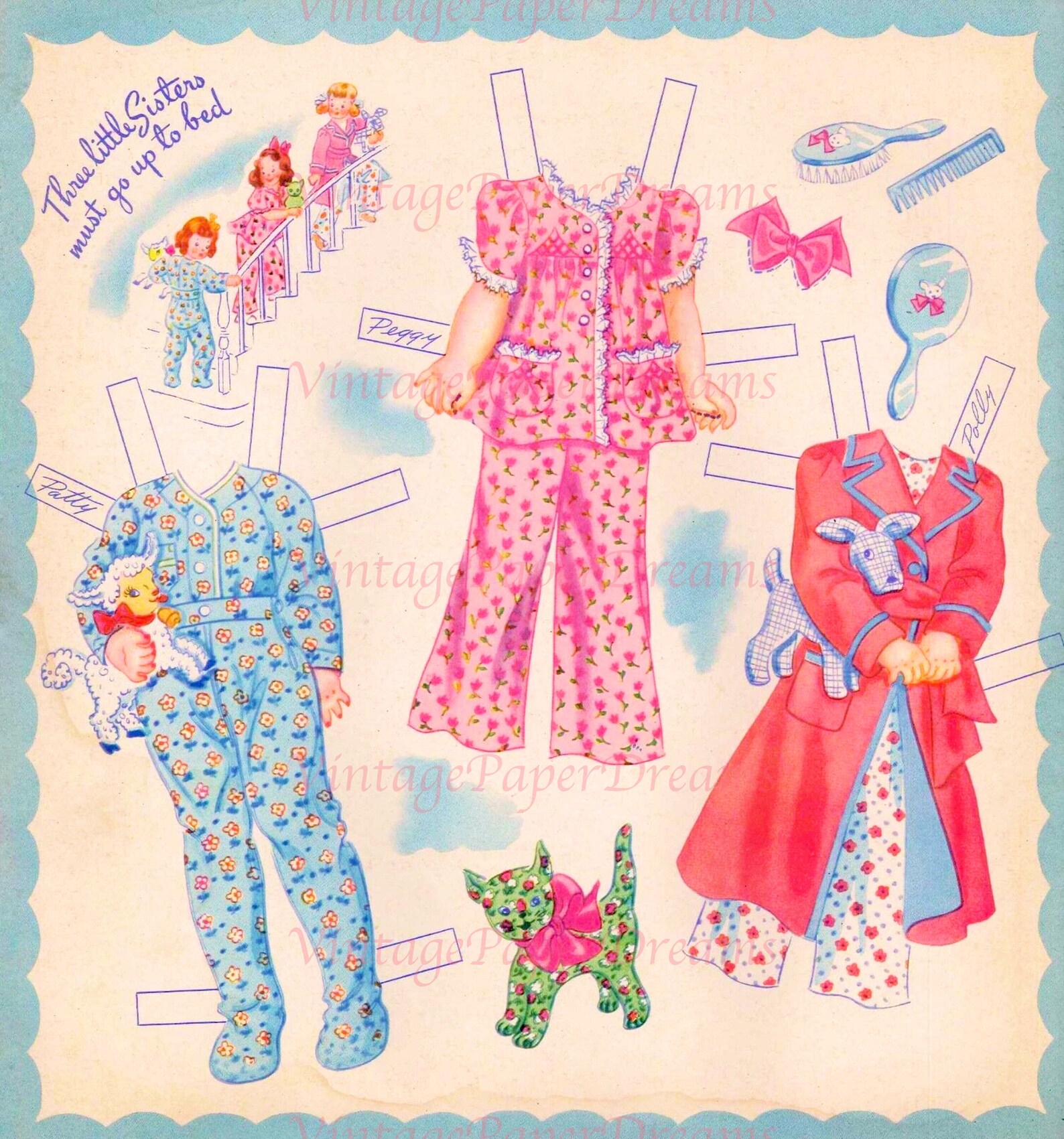 Vintage Paper Doll Printable PDF baby Mine Paper Doll 40s 1940s Paper ...