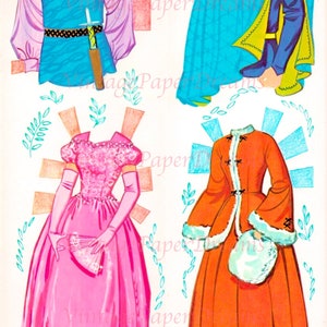 Vintage Paper Doll Printable PDF • Sleeping Beauty Paper Doll 60s 1960s ...