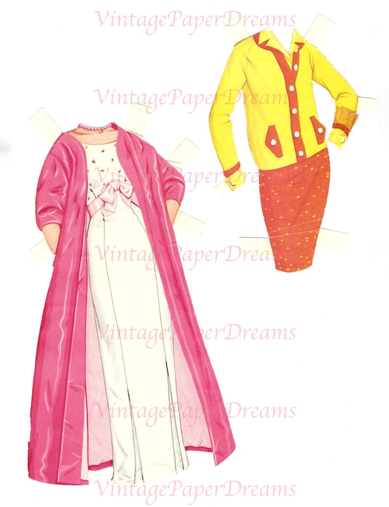 Vintage Paper Doll Printable PDF JPEG patty Duke Paper Doll - Etsy