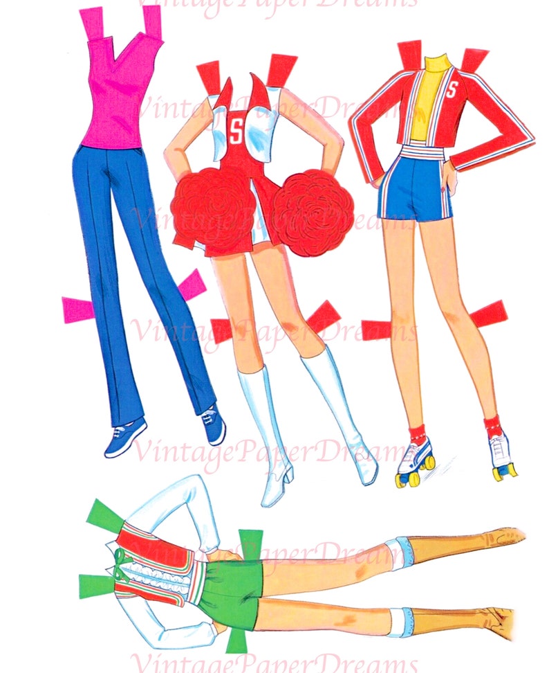 Vintage Paper Doll Printable PDF Starr Shaun Paper Doll - Etsy