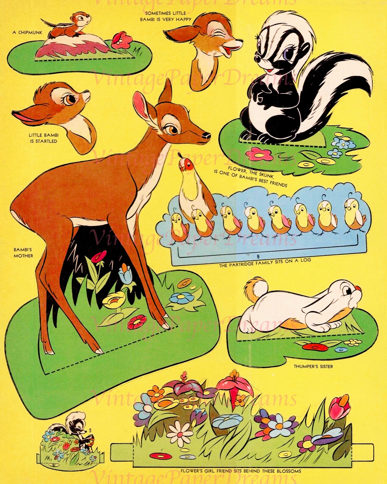 Vintage Paper Doll Printable PDF Bambi Paper Doll 30s 1930s Paper Doll ...