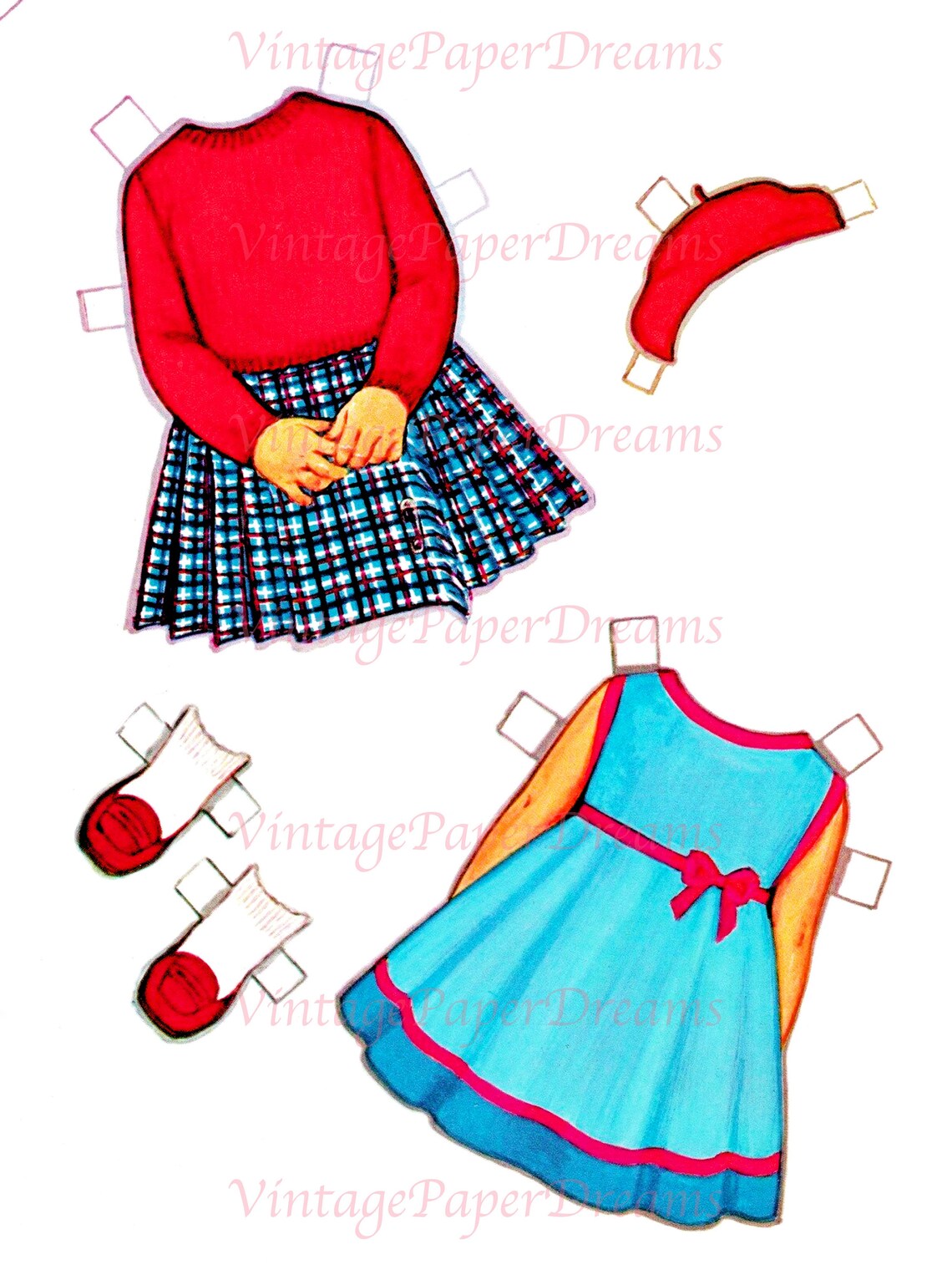 Vintage Paper Doll Printable PDF • mimi Paper Doll • 60s 1960s Paper ...