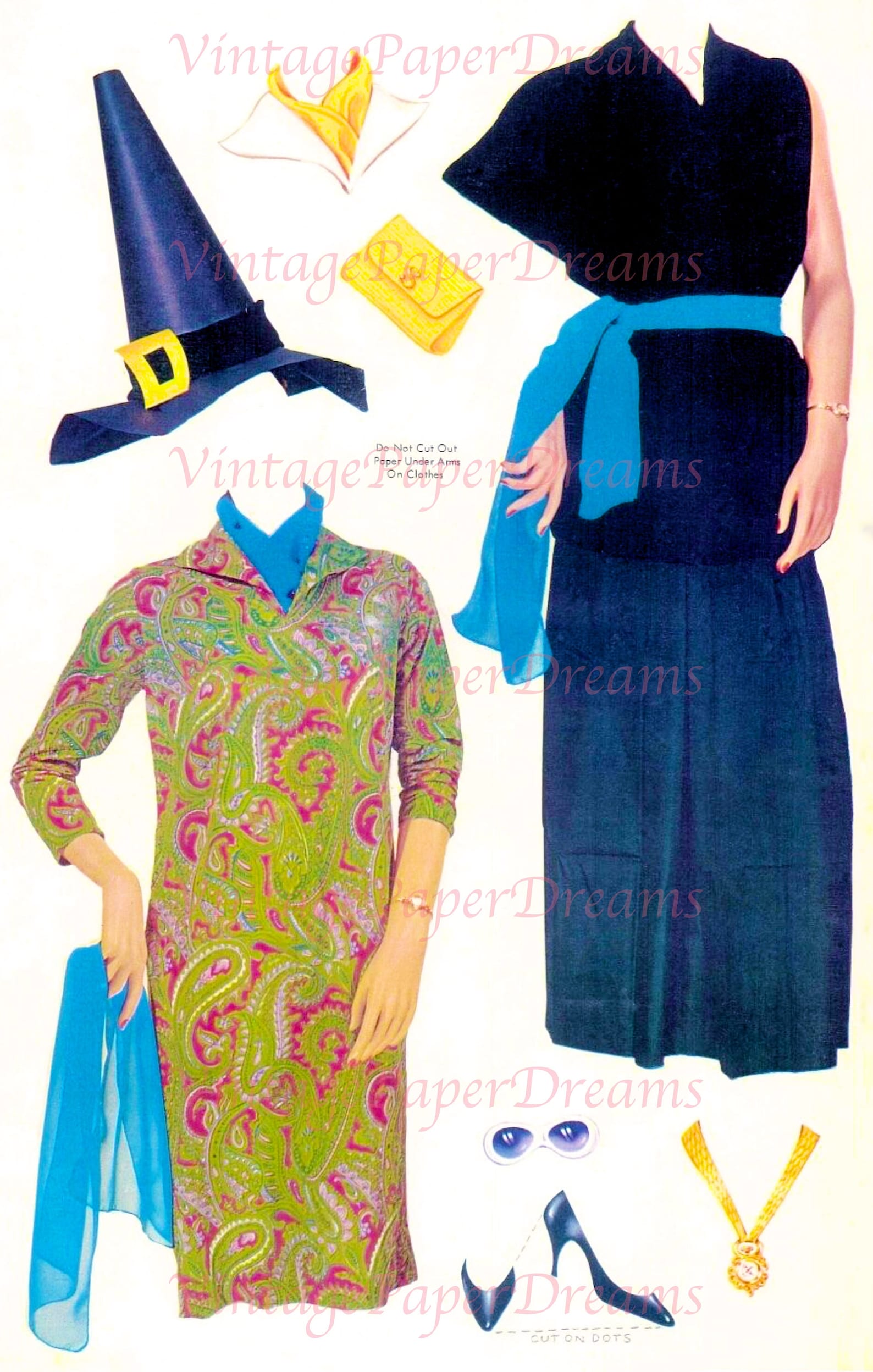 Vintage Paper Doll Printable PDF • Bewitched Paper Dolls • 60s 1960s ...