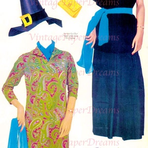 Vintage Paper Doll Printable PDF • Bewitched Paper Dolls • 60s 1960s ...