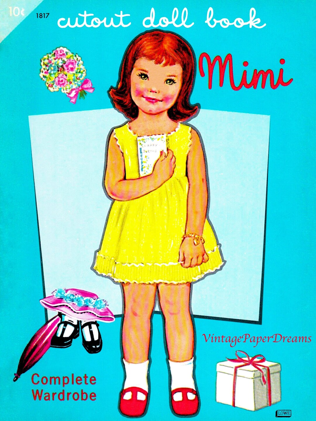 Vintage Paper Doll Printable PDF • mimi Paper Doll • 60s 1960s Paper ...