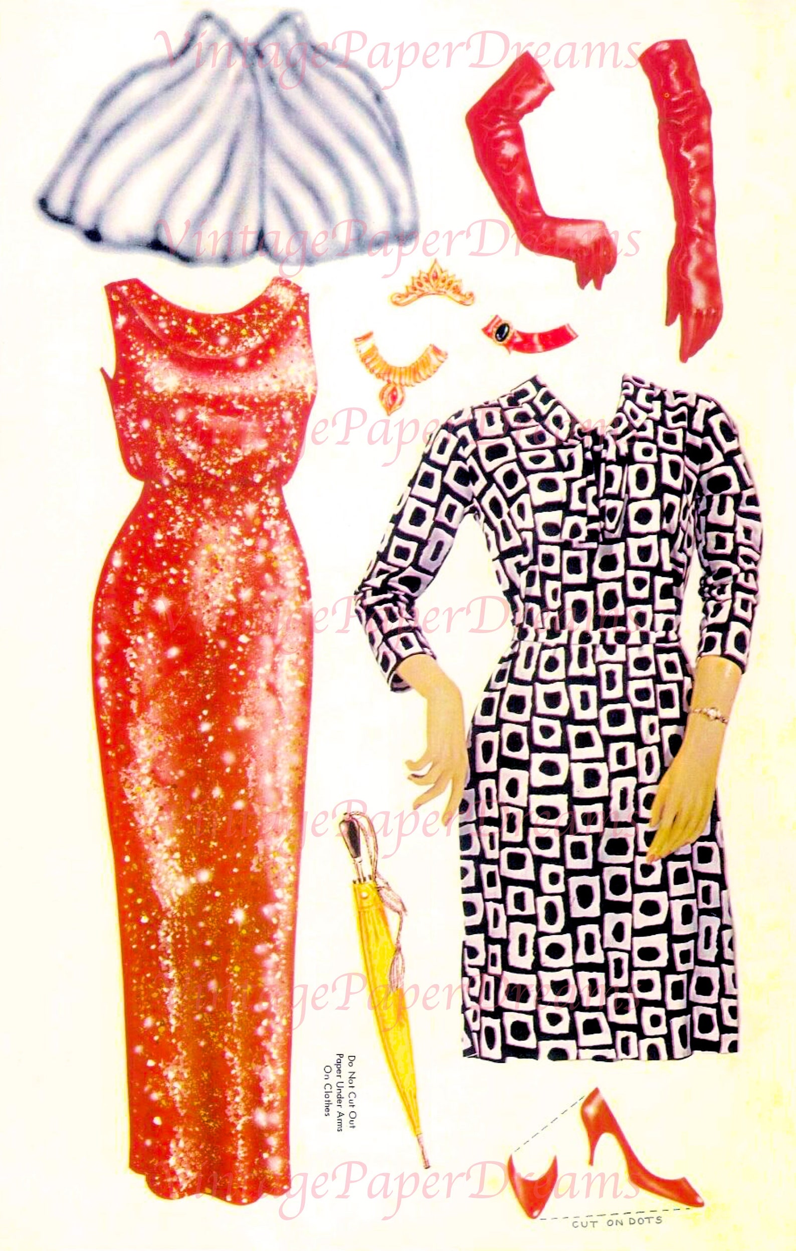Vintage Paper Doll Printable PDF • Bewitched Paper Dolls • 60s 1960s ...