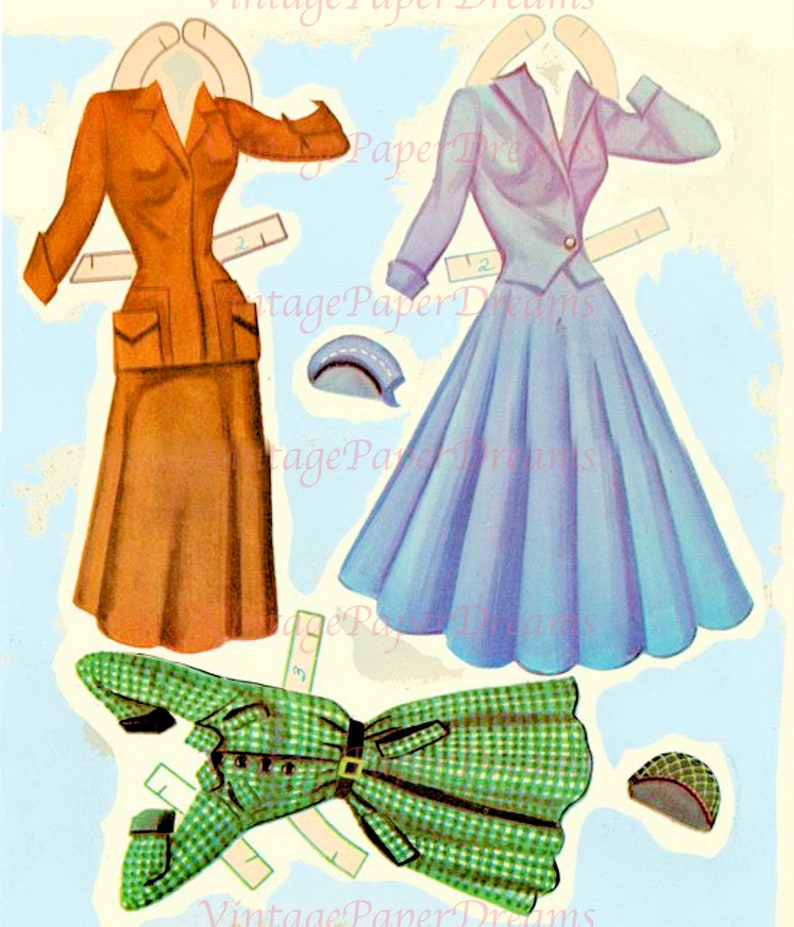 Vintage Paper Doll Printable PDF • eve Arden Paper Doll • 40s 1940s ...