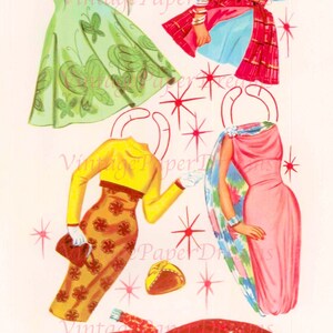 Vintage Paper Doll Printable PDF • donna Reed Paper Doll • 60s 1960s ...