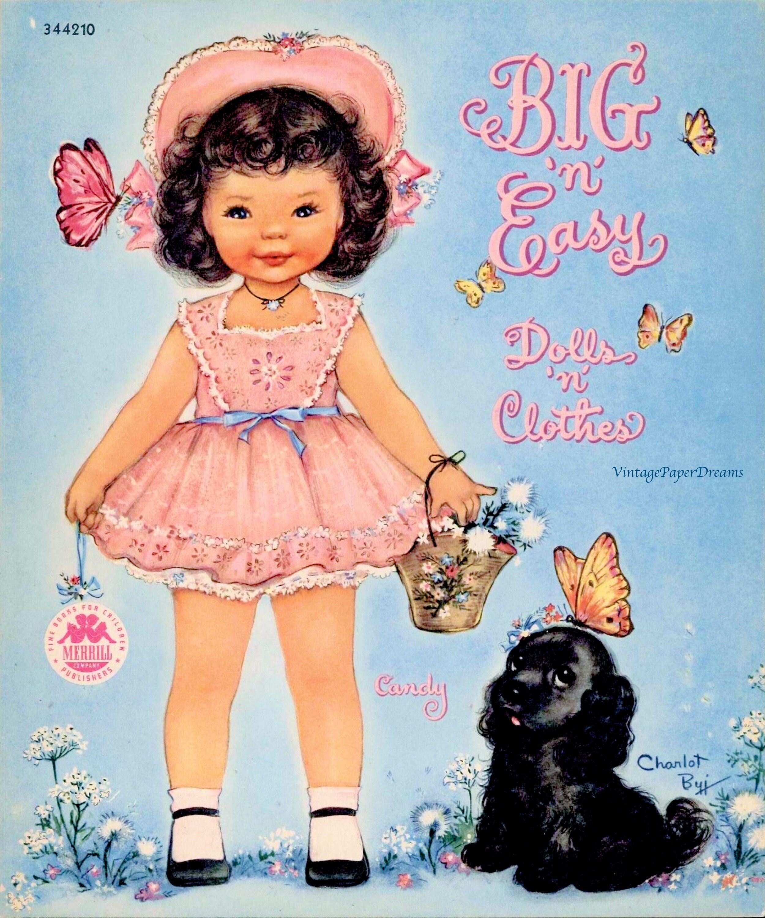 Vintage Paper Doll Printable PDF baby Girl Paper Doll 40s 1940s Paper ...