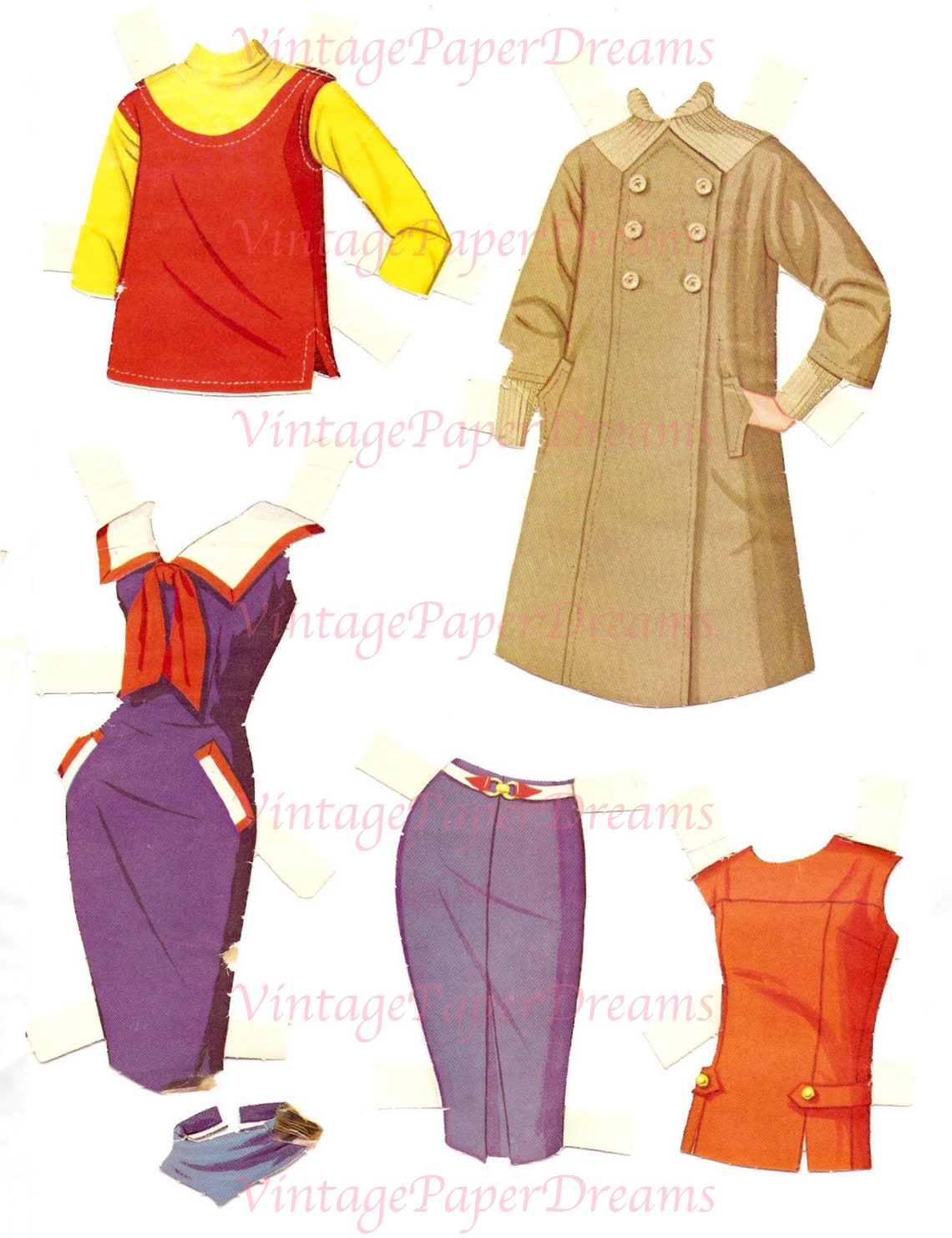 Vintage Paper Doll Printable PDF JPEG patty Duke Paper Doll - Etsy