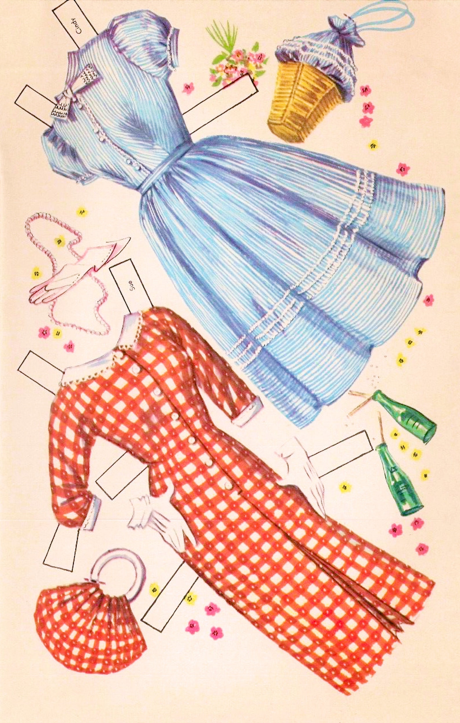 Vintage Paper Doll Printable PDF Teen Paper Doll 60s 1960s - Etsy