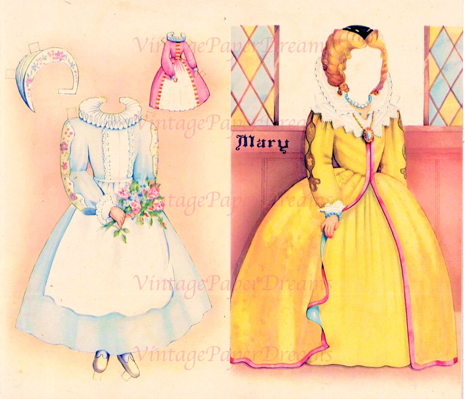 Vintage Paper Doll Printable PDF baby Boys Girls Paper Dolls 40s 1940s ...