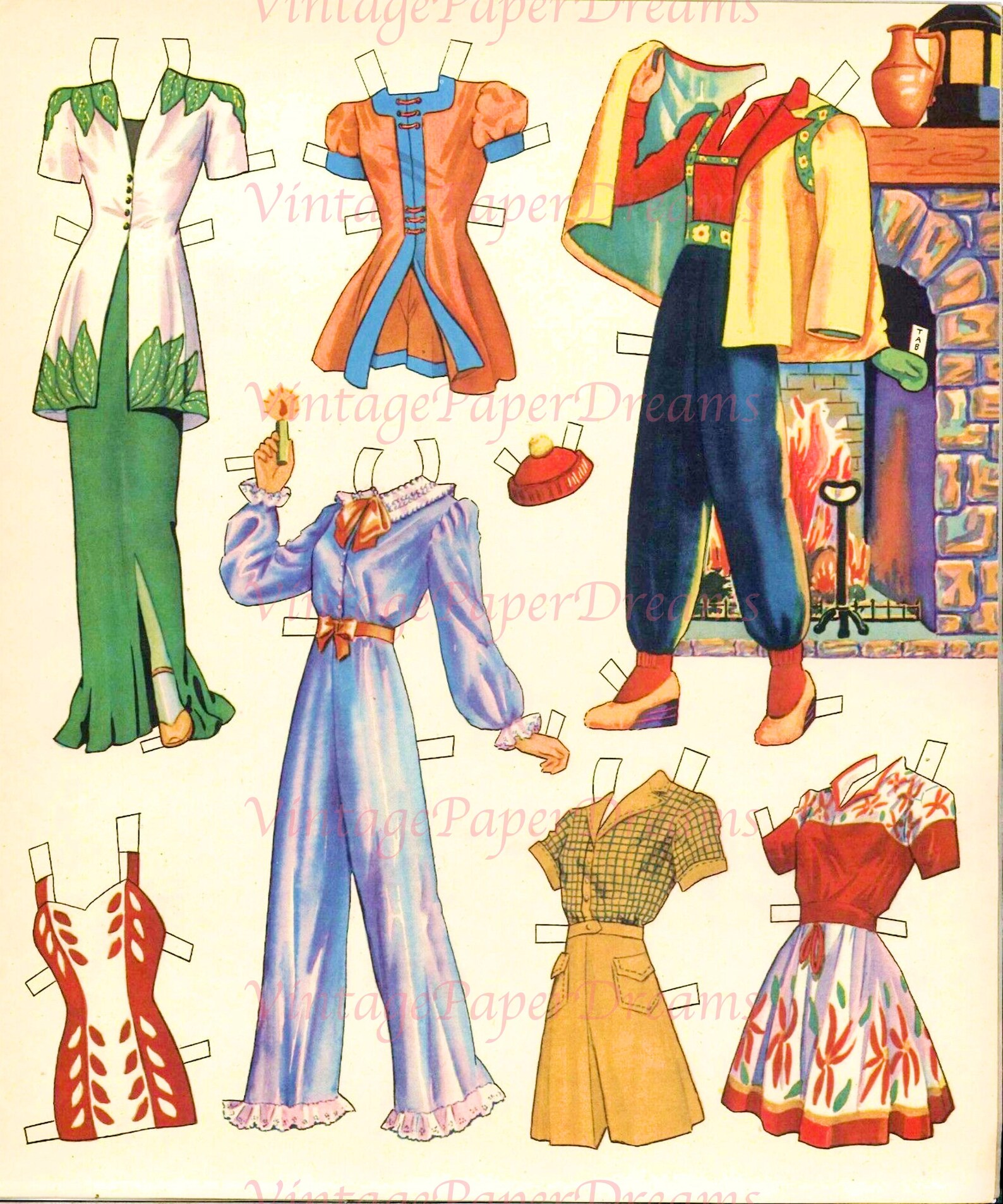 Vintage Paper Doll Printable PDF mary Martin Paper Doll 40s 1940s Paper ...