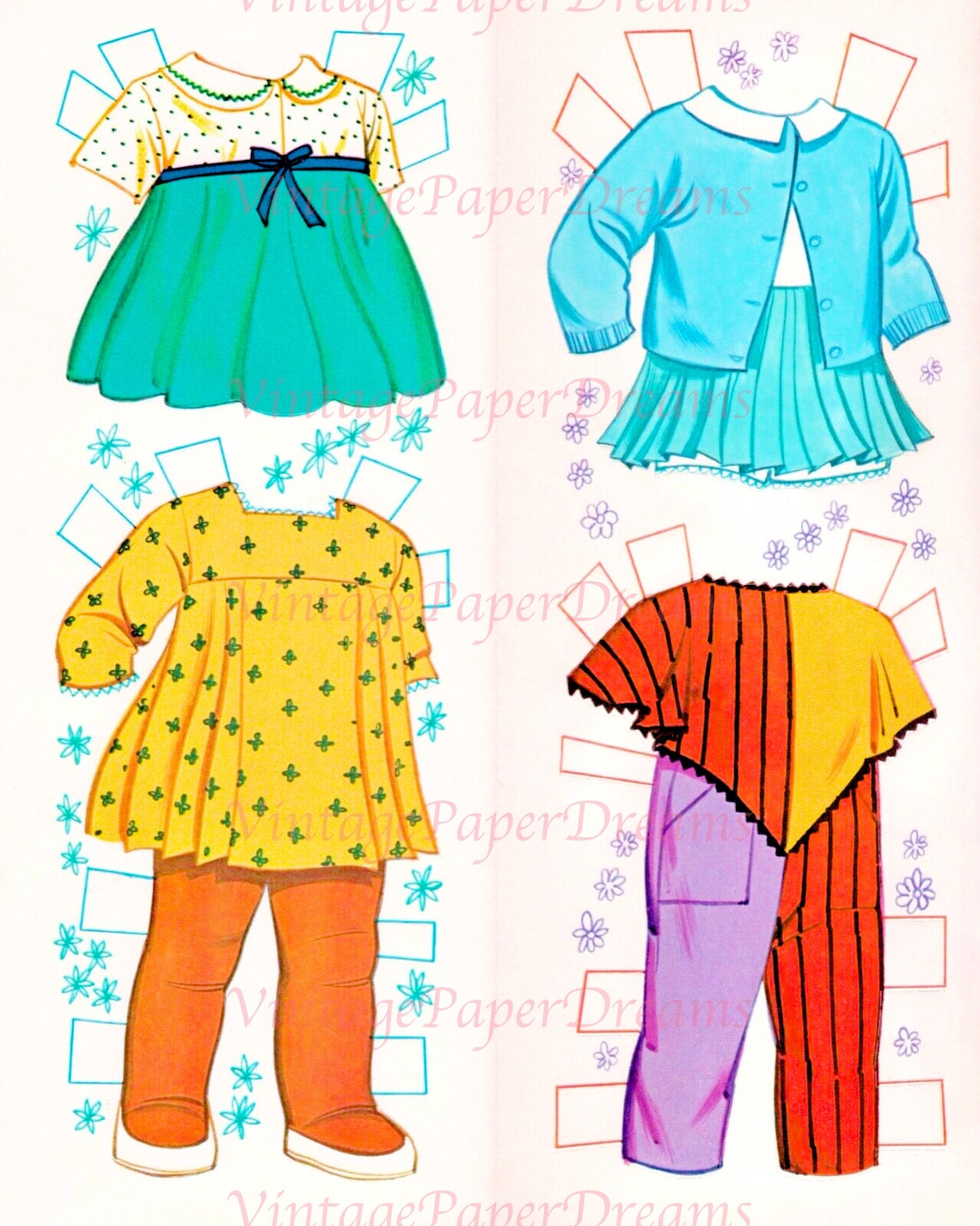 Vintage Paper Doll Printable PDF Baby's Hungry Paper - Etsy