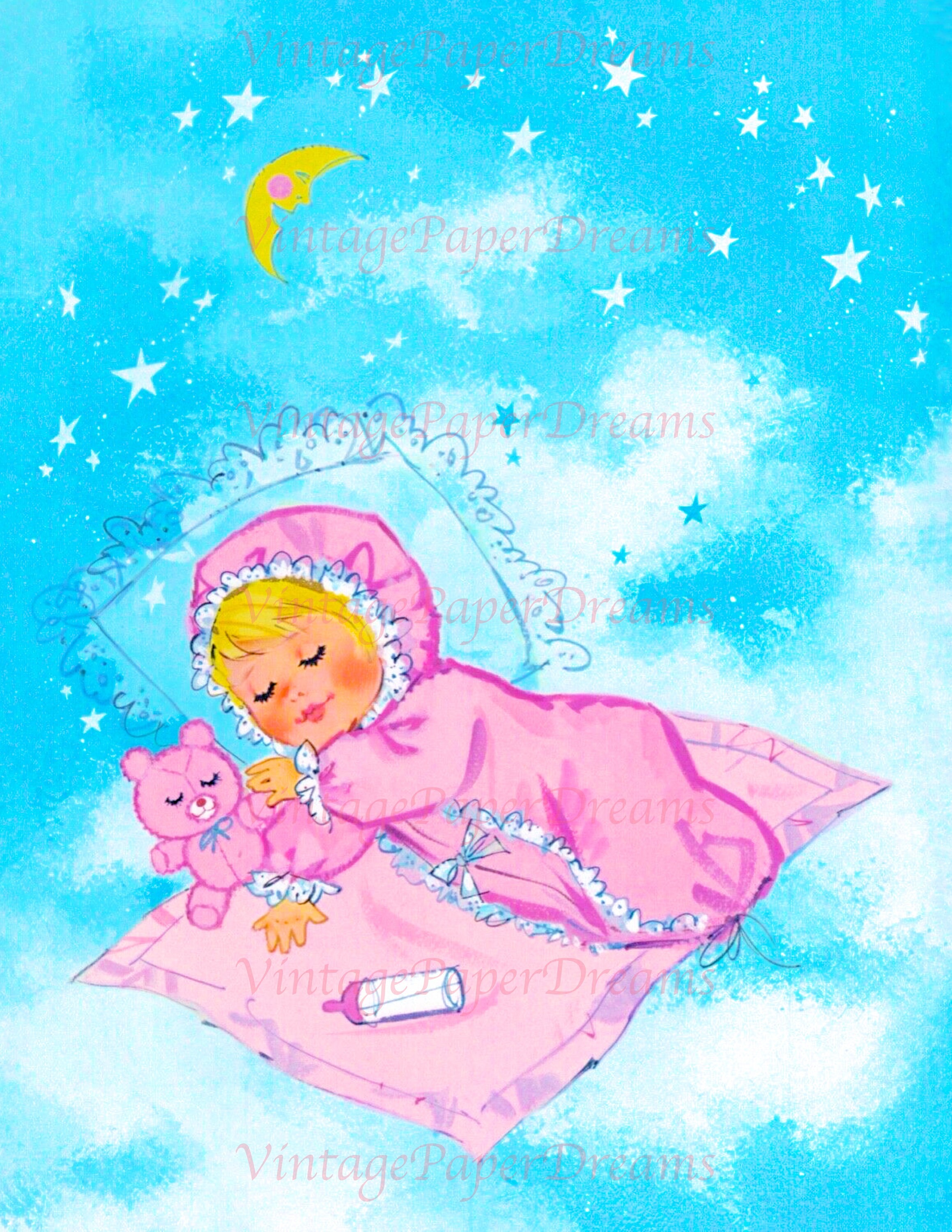 Vintage Paper Doll Printable PDF baby Paper Doll 70s 1970s Paper Doll ...