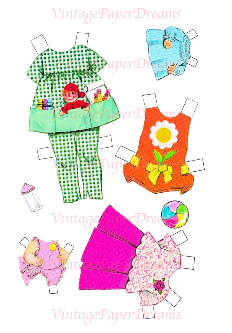 Vintage Paper Doll Printable PDF dolly and Me Paper Doll 50s 1950s ...