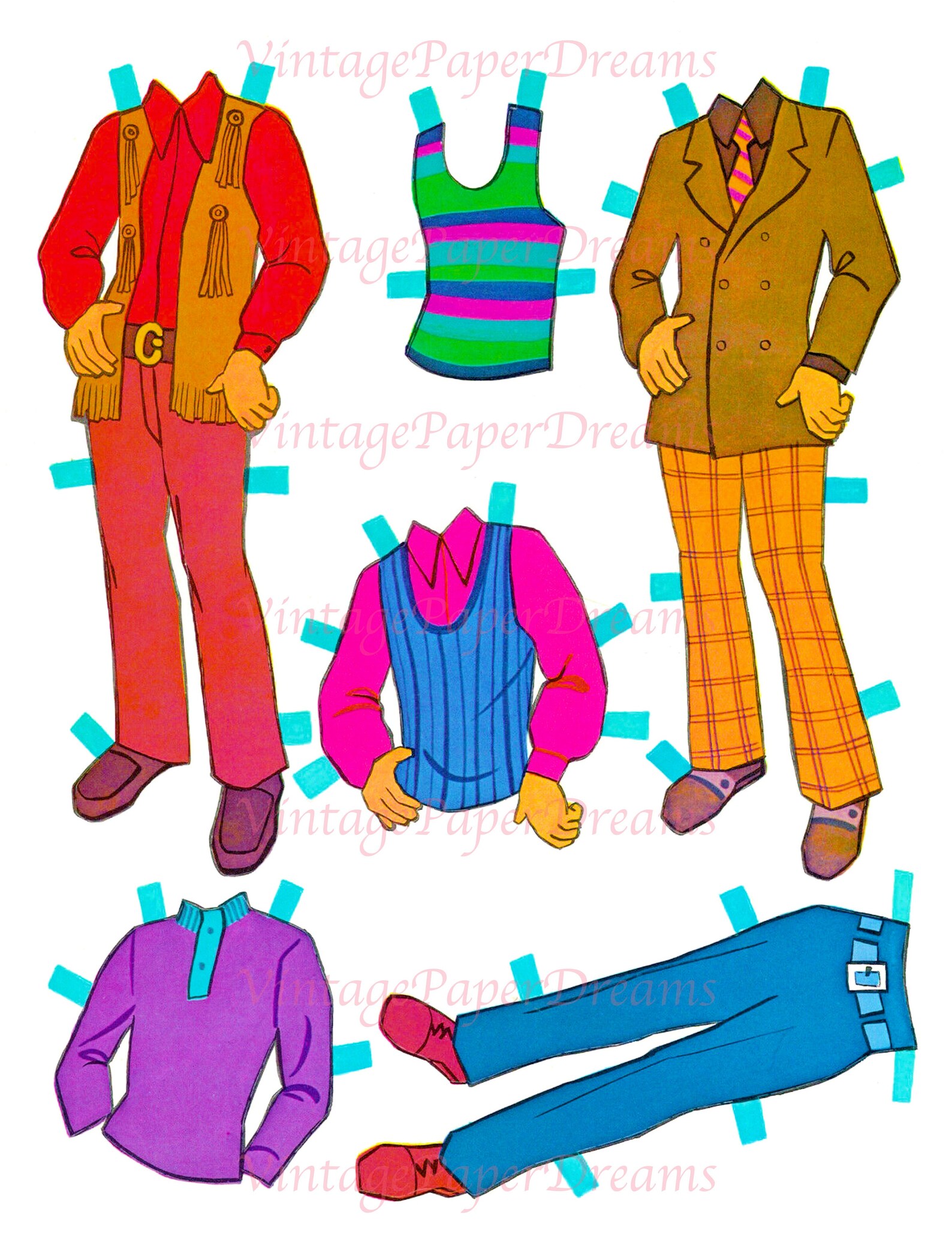 Vintage Paper Doll Printable PDF sabrina the Archies Paper Dolls 70s ...