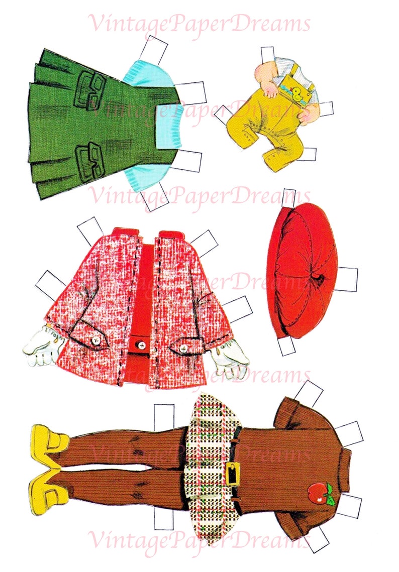 Vintage Paper Doll Printable PDF dolly and Me Paper Doll 50s 1950s ...