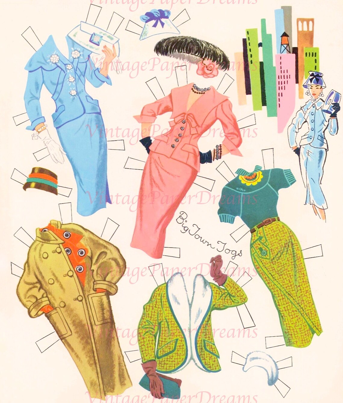 Vintage Paper Doll Printable PDF elizabeth Taylor Paper Doll - Etsy