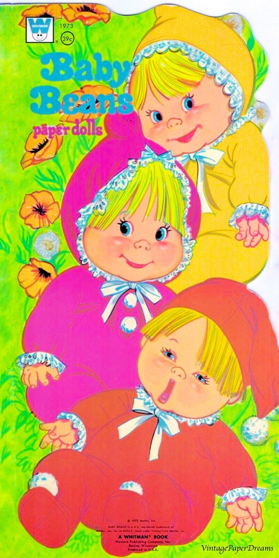 Vintage Paper Doll Printable PDF girl Paper Dolls 70s - Etsy