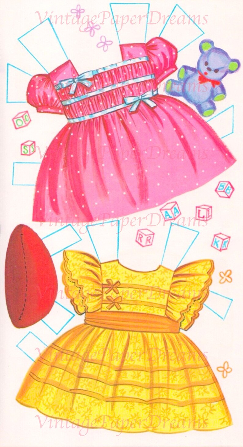 Vintage Paper Doll Printable PDF • Baby Pat Paper Doll • 60s 1960s ...